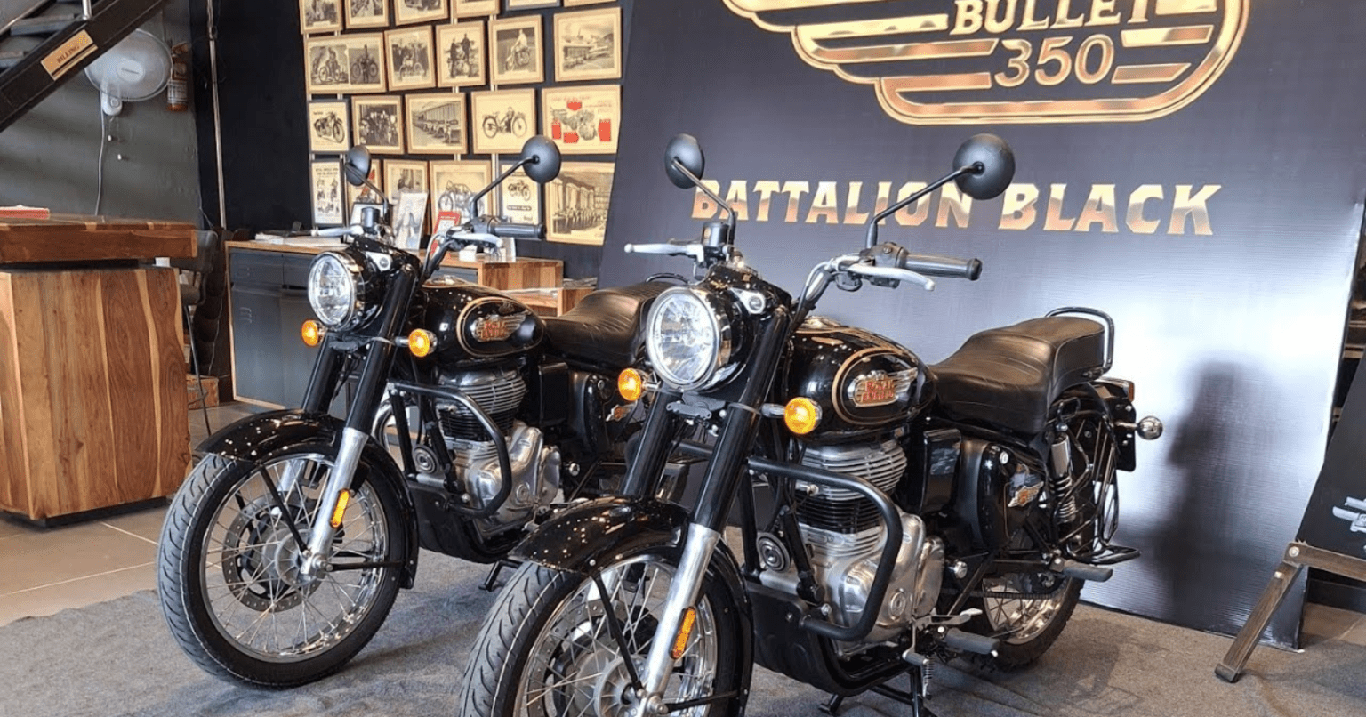 New Royal Enfield Bullet 350 Battalion Black at ₹1.75 Lakh